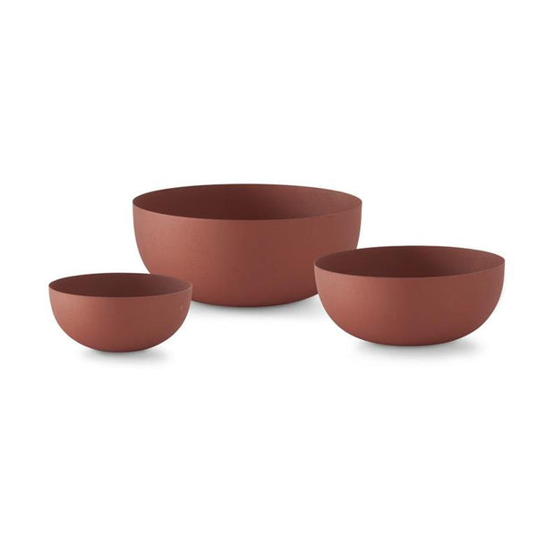 Orange Matte Metal Bowls – Olive Tree Marketplace