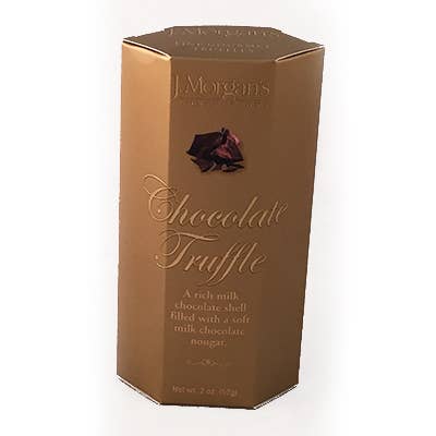 J Morgan Chocolate Truffles 2 oz Gold Box – Olive Tree Marketplace